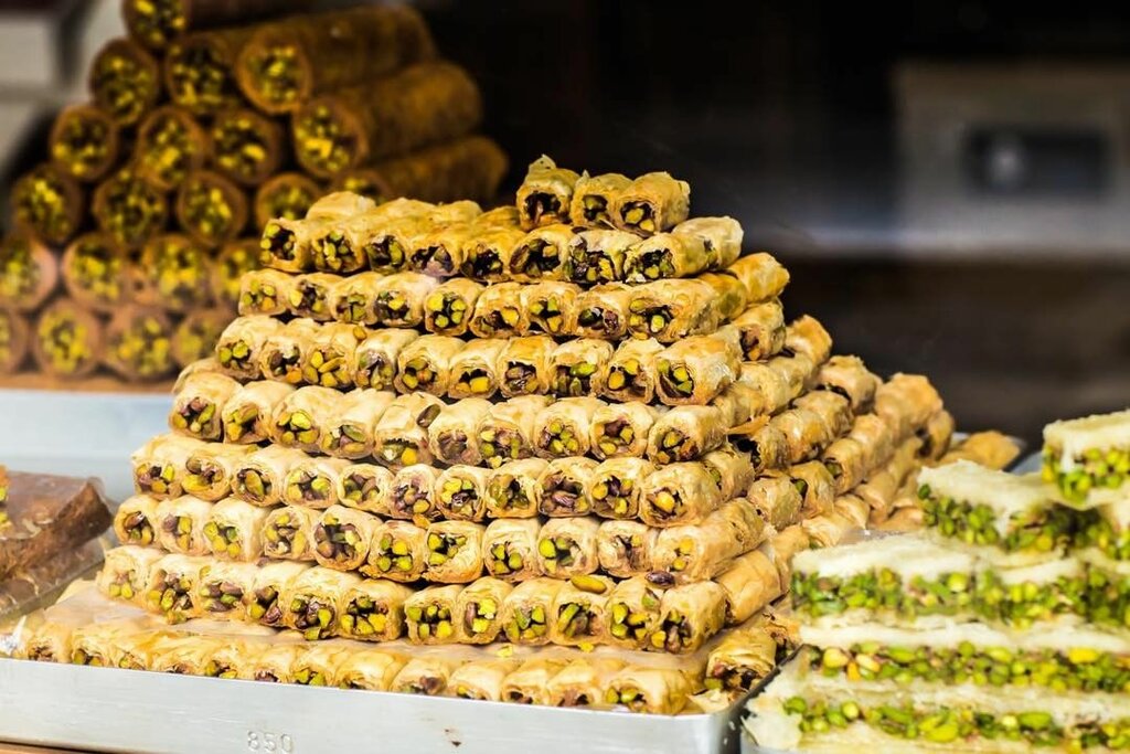 Pastacılık üretimi Bosphorus Şam Tatlıları, İstanbul, foto