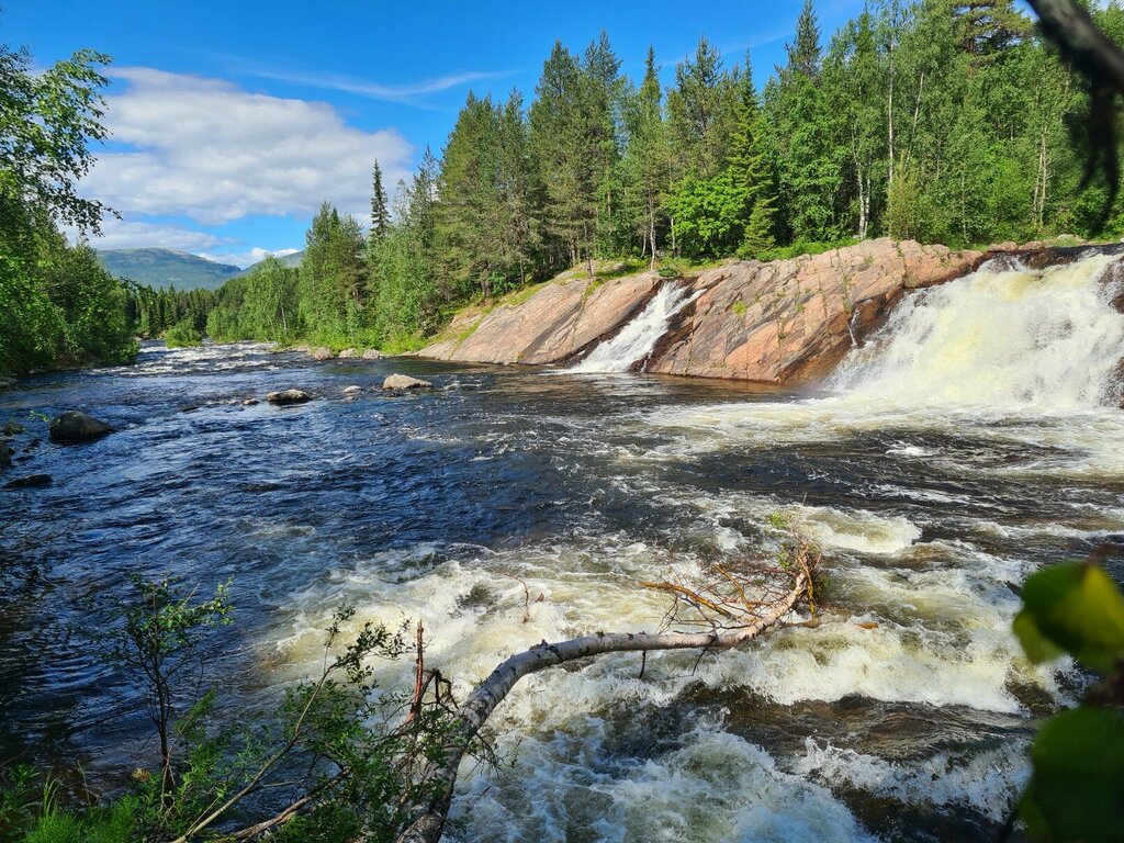 Şelale Waterfall, Murmanskaya oblastı, foto