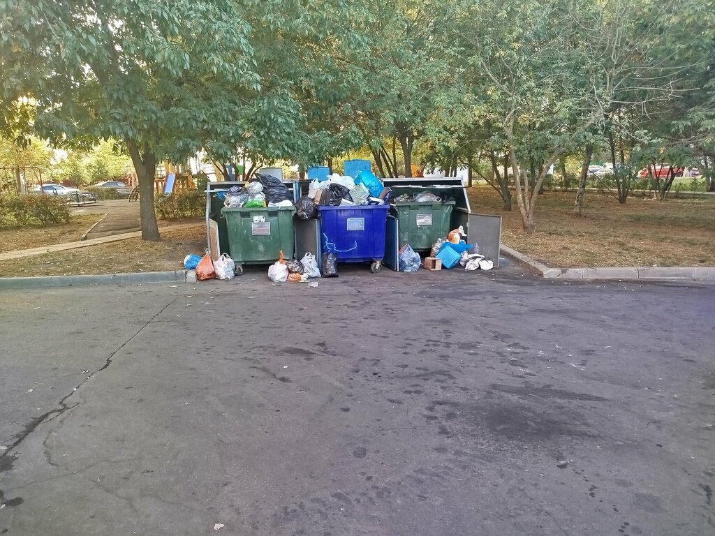 Çöp alanları Trash and garbage disposal area, Moskova, foto