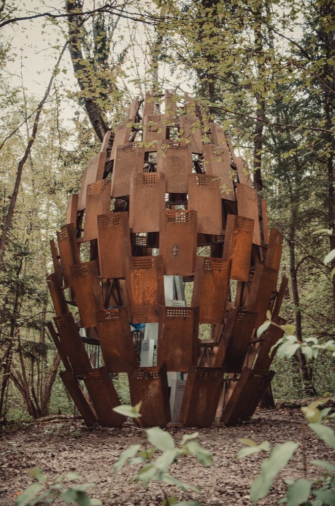 Turistik yerler Shadow pavilion, Kalujskaya oblastı, foto