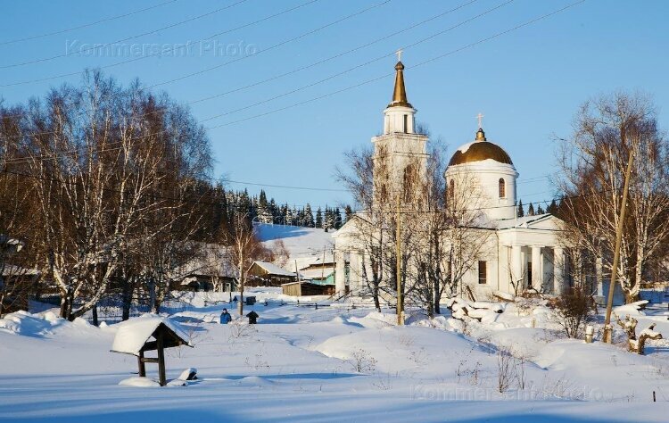 Ortodoks kiliseleri Церковь Богоявления Господня, Sverdlovskaya oblastı, foto