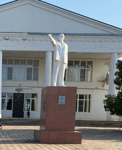 Anıt, heykel В.И. Ленин, Stavropolski krayı, foto