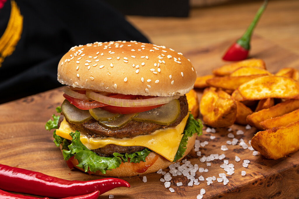 Fast food Hoho burger, Stavropol, foto