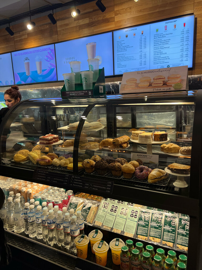 Kahve dükkanları Starbacks, Buenos Aires, foto
