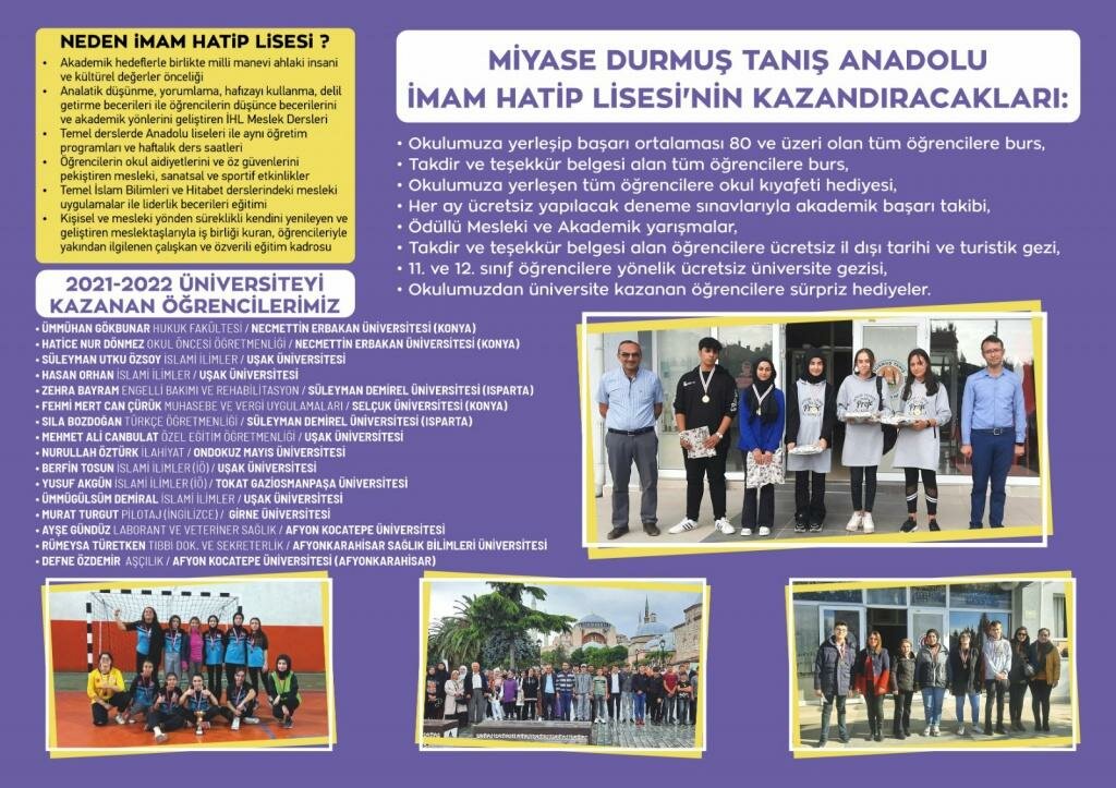 Lise Miyase Durmuş Tanış Anadolu İmam Hatip Lisesi, Banaz, foto
