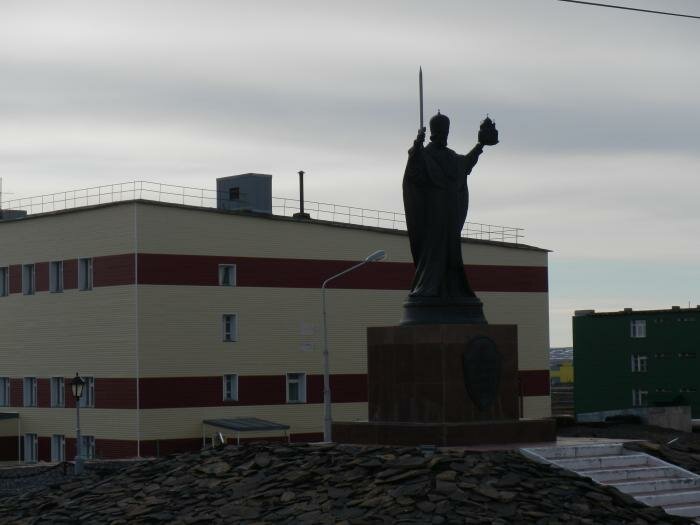 Anıt, heykel Святитель Николай, Arhangelskaya oblastı, foto