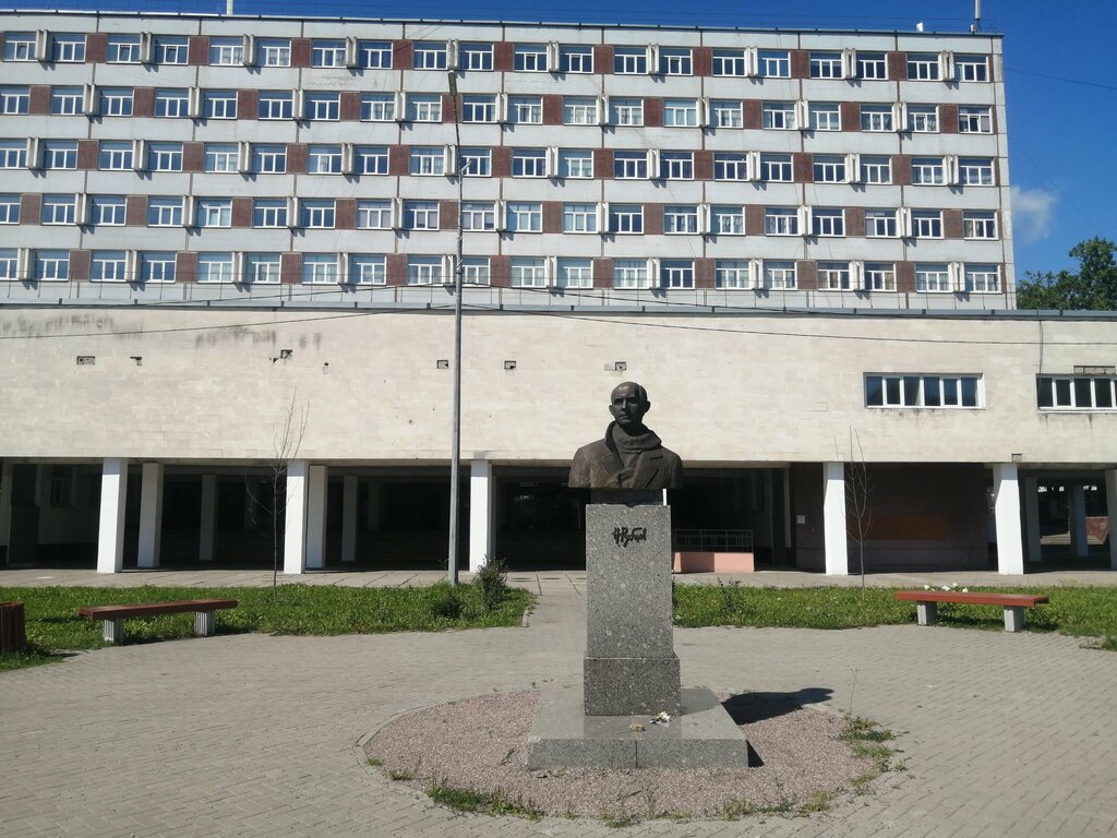 Anıt, heykel Н.М. Рубцов, Cherepovets, foto