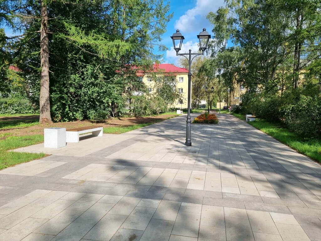 Kültür ve eğlence parkları Центральный сквер, Boksitogorsk, foto