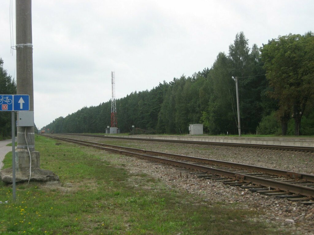 Tren istasyonu Girulių geležinkelio stotis, Klaipeda, foto