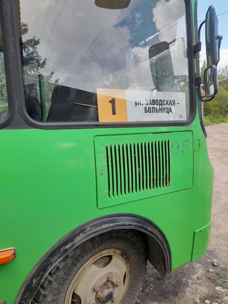 Otopark ve tamirhaneler Pskovpassazhiravtotrans Strugokrasnensky filial, Pskovskaya oblastı, foto