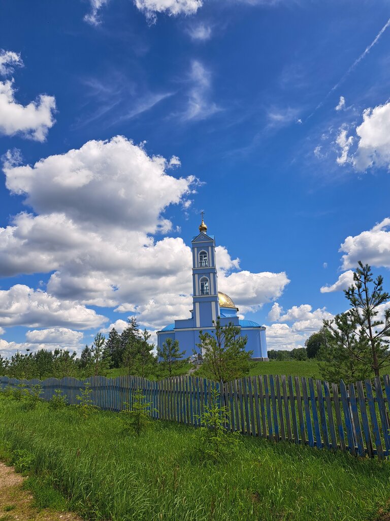 Ortodoks kiliseleri Tserkov Ikony Bozhiyey Materi Odigitriya V Dneprovo, Smolenskaya oblastı, foto