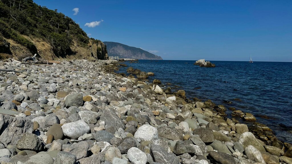 Plaj Дикий пляж, Kırım Cumhuriyeti, foto