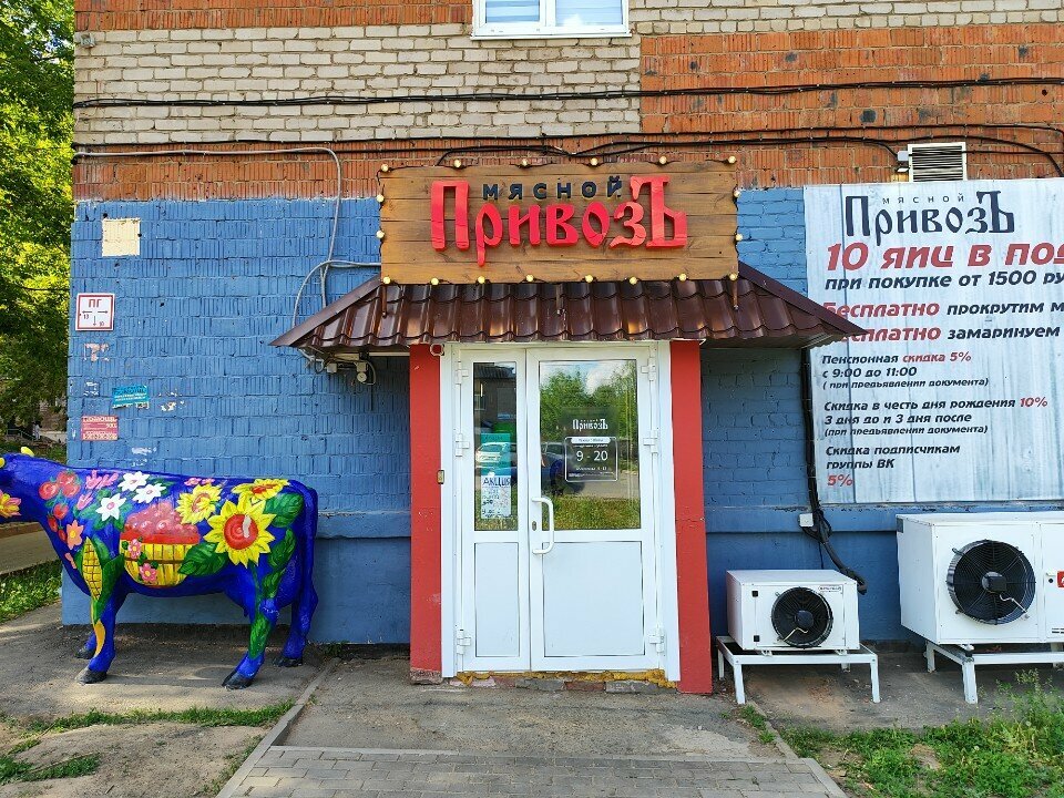 Kasap, şarküteri Myasnoi privoz, Izhevsk, foto