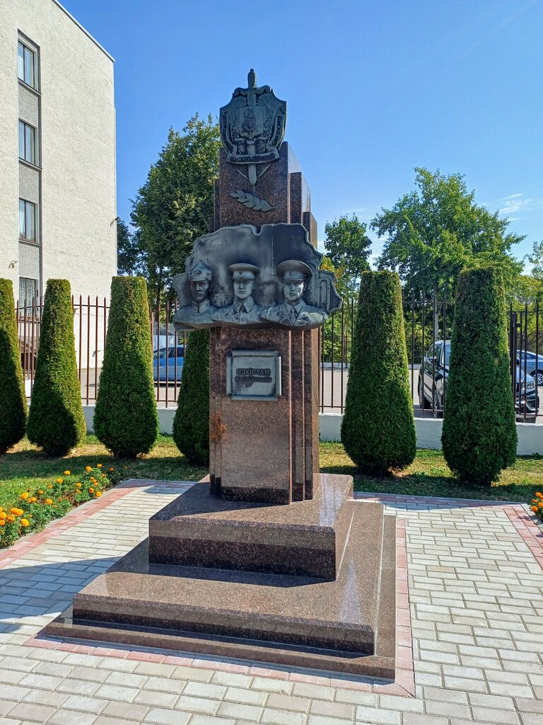 Anıt, heykel Čekistam Mahiloŭščyny, Moguilev, foto