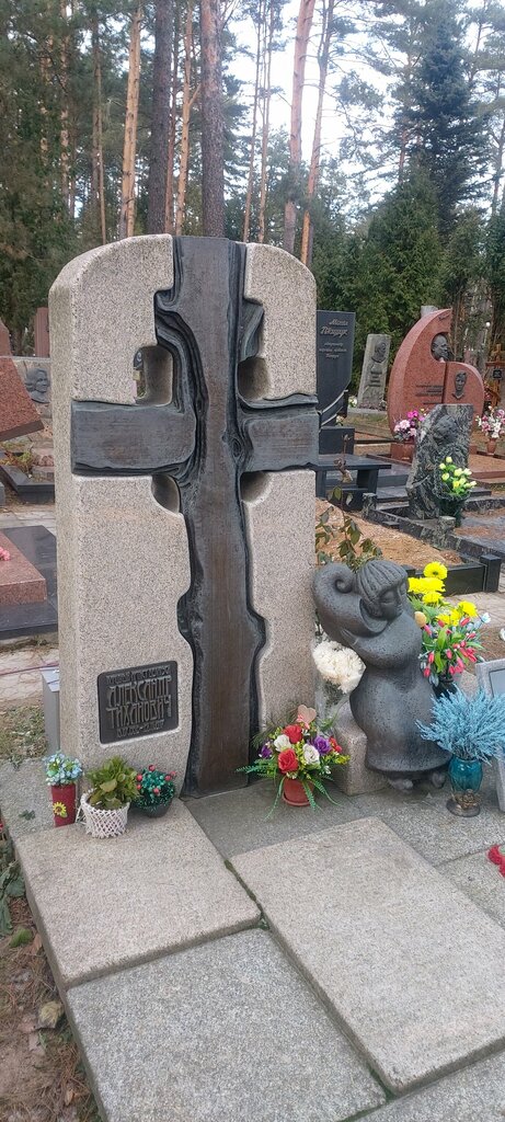 Anıt, heykel Белорусский эстрадный певец А.Г. Тиханович, Minsk, foto