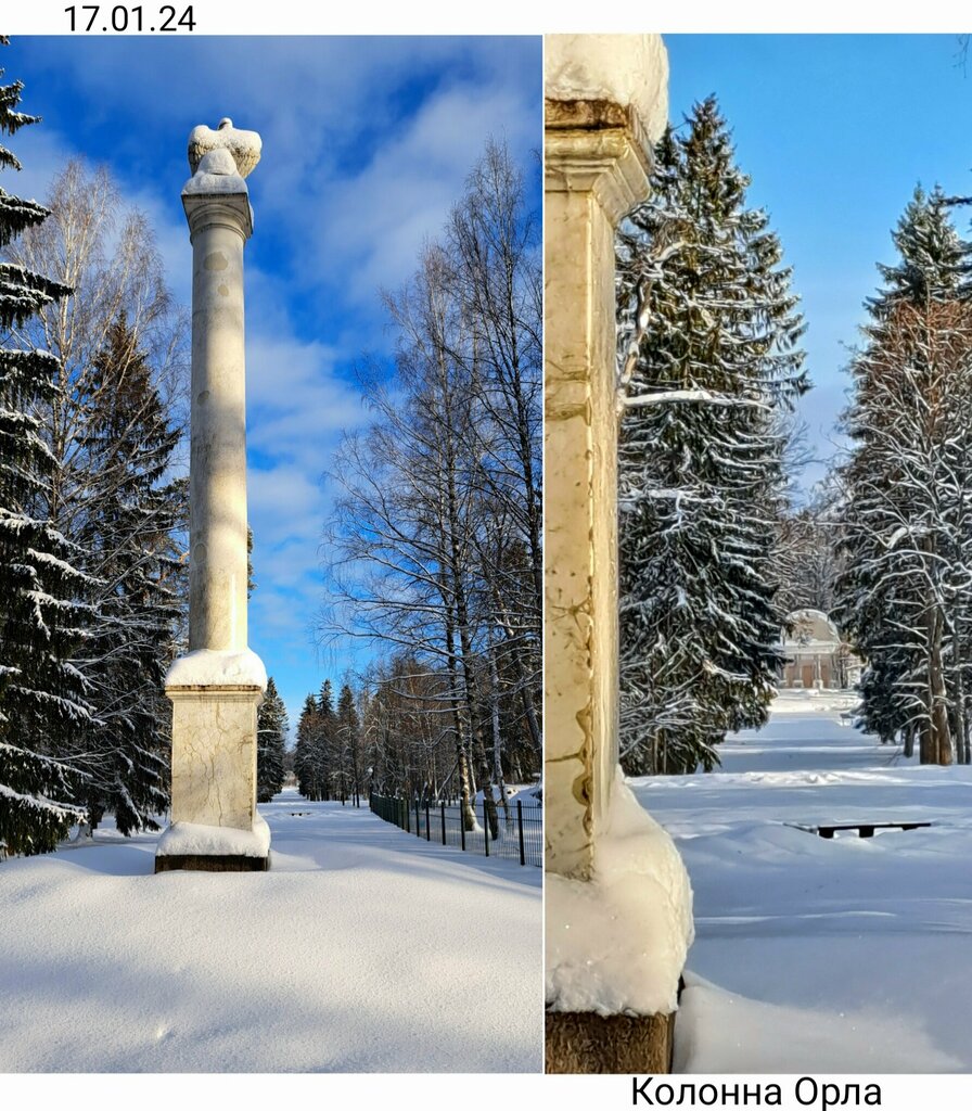 Turistik yerler Колонна Орла, Gatchina, foto