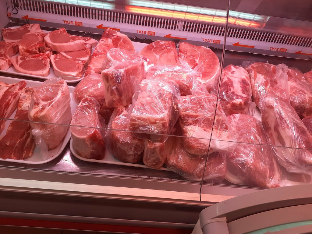 Kasap, şarküteri Свежее мясо, Hantı‑Mansi Özerk Okrugu, foto