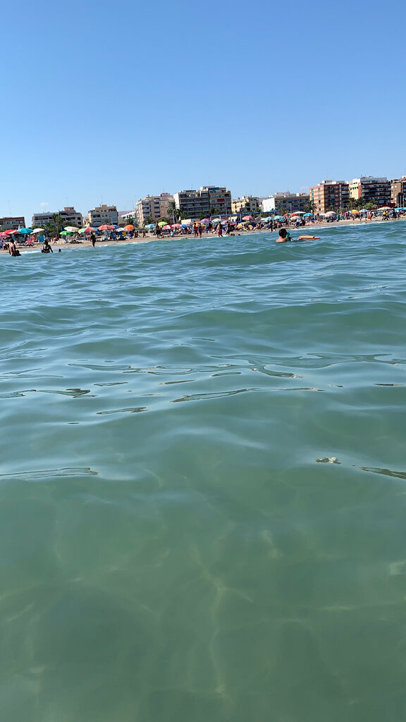 Plaj Playa Puerto Sagunto, Valensiya, foto