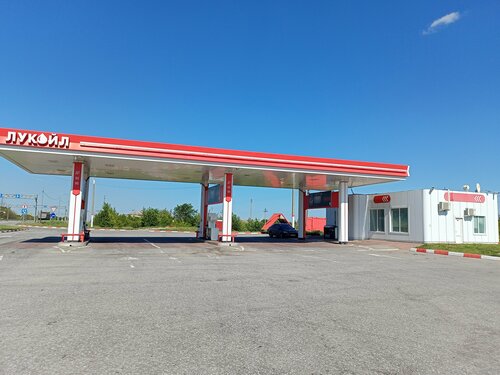 Benzin istasyonu Lukojl, Lipetskaya oblastı, foto