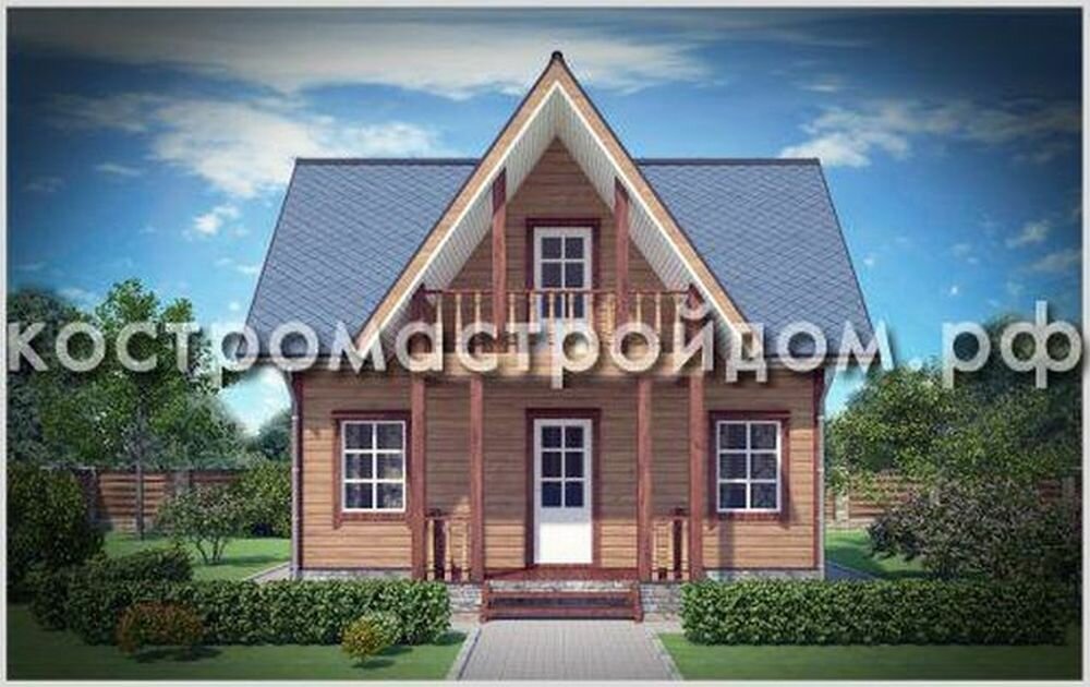 Yazlık ev inşaatı Stroydom, Kostromskaya oblastı, foto