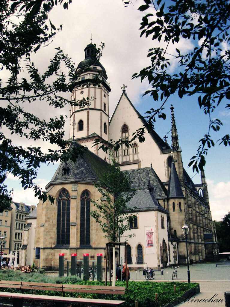 Protestan kilisesi Thomaskirche, Leipzig, foto