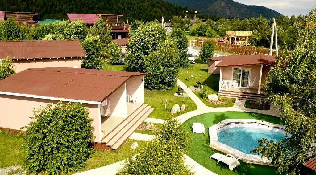 Resort oteller, tesisler База отдыха АлТа, Altay Cumhuriyeti, foto