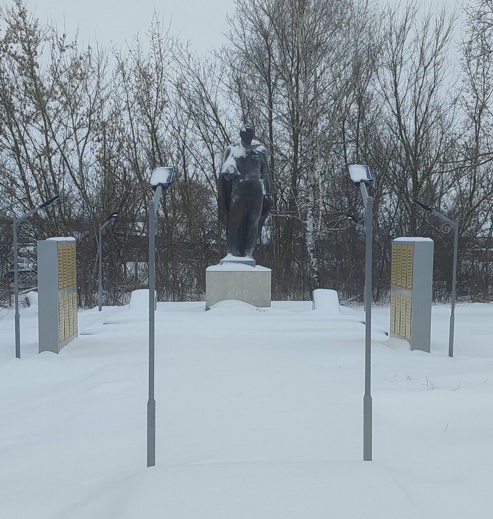 Anıt, heykel Односельчанам, погибшим в годы Великой Отечественной войны, Voronejskaya oblastı, foto