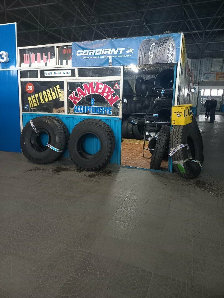 Jant ve lastikçiler Avtodong'elekter dukeni, Semey, foto