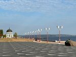 Набережная Варкаус (Republic of Karelia, Petrozavodsk, Varkausa Embankment), giriş işareti  Petrozavodsk'tan