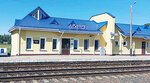 Railway station (Zheleznodorozhnaya ulitsa No:12А, vioska Liušča), tren garları  Brestskaya oblastından