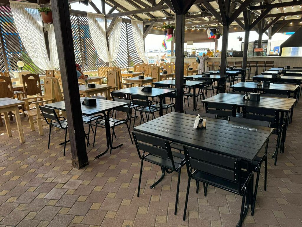 Kantin, yemekhane У моря, Krasnodarski krayı, foto