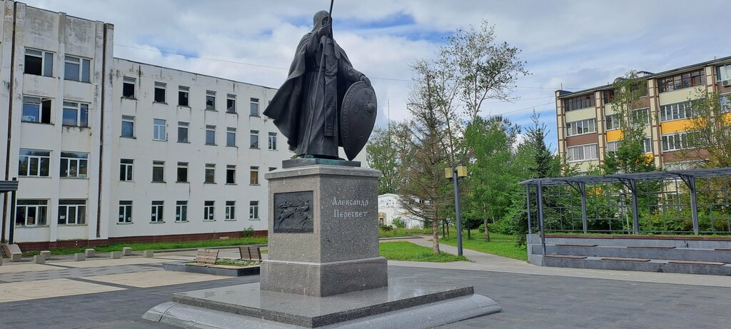 Anıt, heykel Александр Пересвет, Peresvet, foto