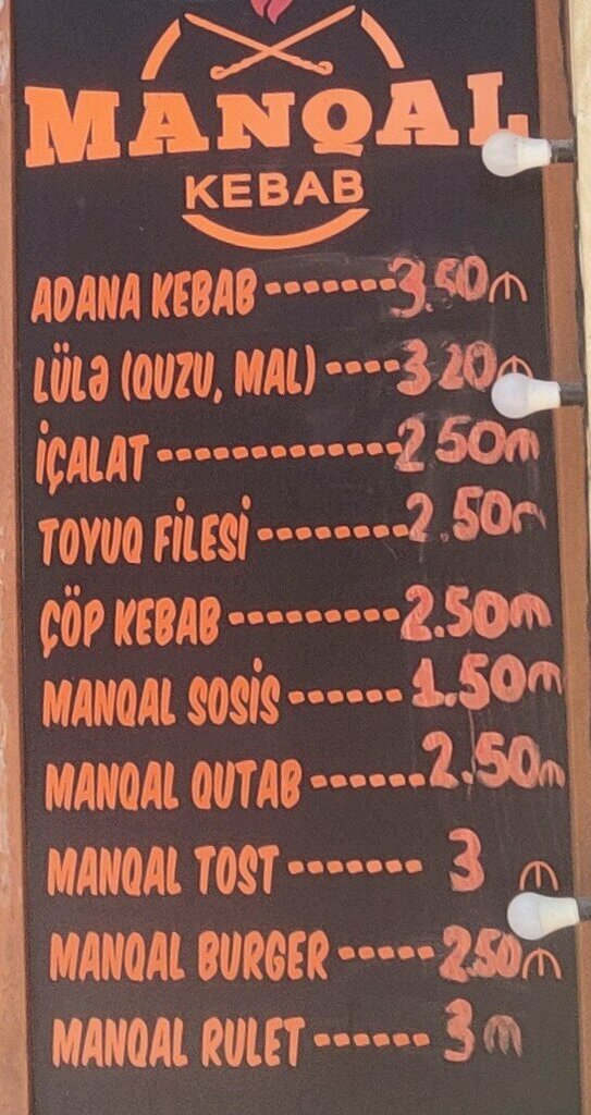 Fast food Manqal Kebab, Gence, foto