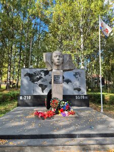 С.А. Преминин (Vologda Region, Velikoustyugskiy munitsipalny okrug, Krasavino, mikrorayon Kommunalka), anıt, heykel  Krasavino'dan