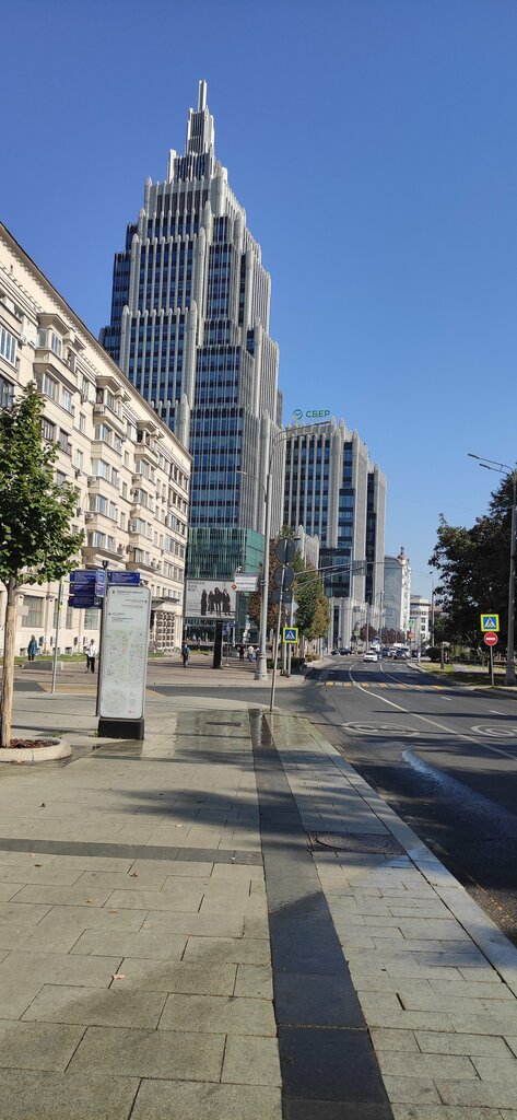 Toplu taşıma durağı Fadeeva Street, Moskova, foto