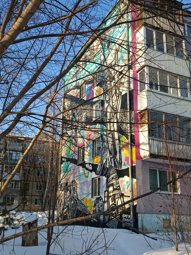 Sokak sanatı Мурал-арт Самарские достопримечательности, Samara, foto