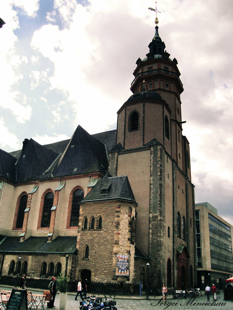 Protestan kilisesi Nikolaikirche, Leipzig, foto