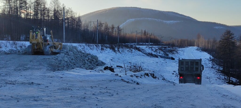 Tren istasyonu разъезд Нальды, Habarovski krayı, foto