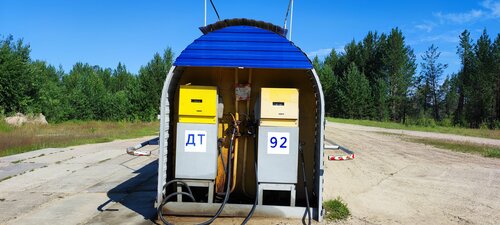 Benzin istasyonu АЗС, Tomskaya oblastı, foto