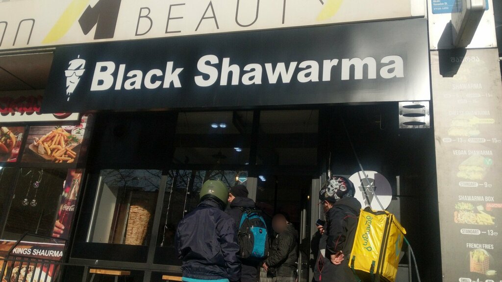 Fast food Black shaurma, Tiflis, foto