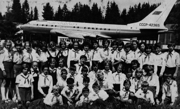 Teknoloji anıtı Самолёт Ту-104, Tomskaya oblastı, foto
