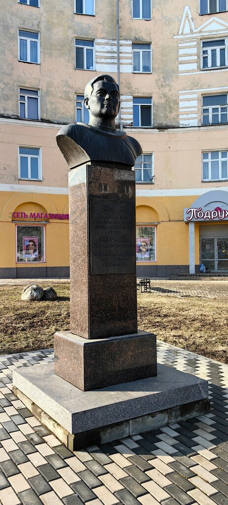 Anıt, heykel А.Г. Николаев, Smolensk, foto