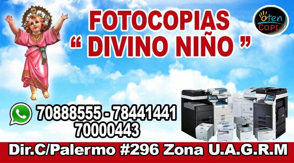 Fotokopi dükkanları Photocopies Divino Niño Atén Copi, Santa‑Krus, foto