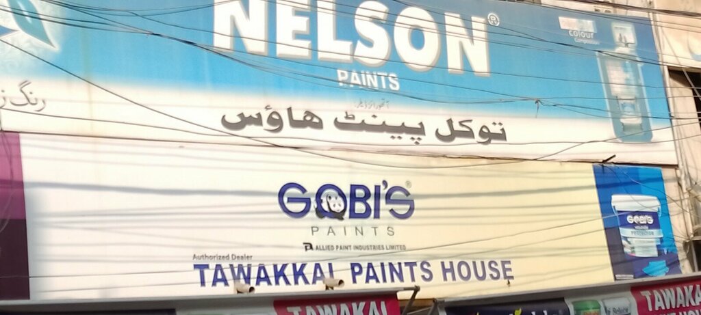 Boya ve cila malzemeleri üretim ve satış yerleri Tawakkal Paint House, Karaçi, foto