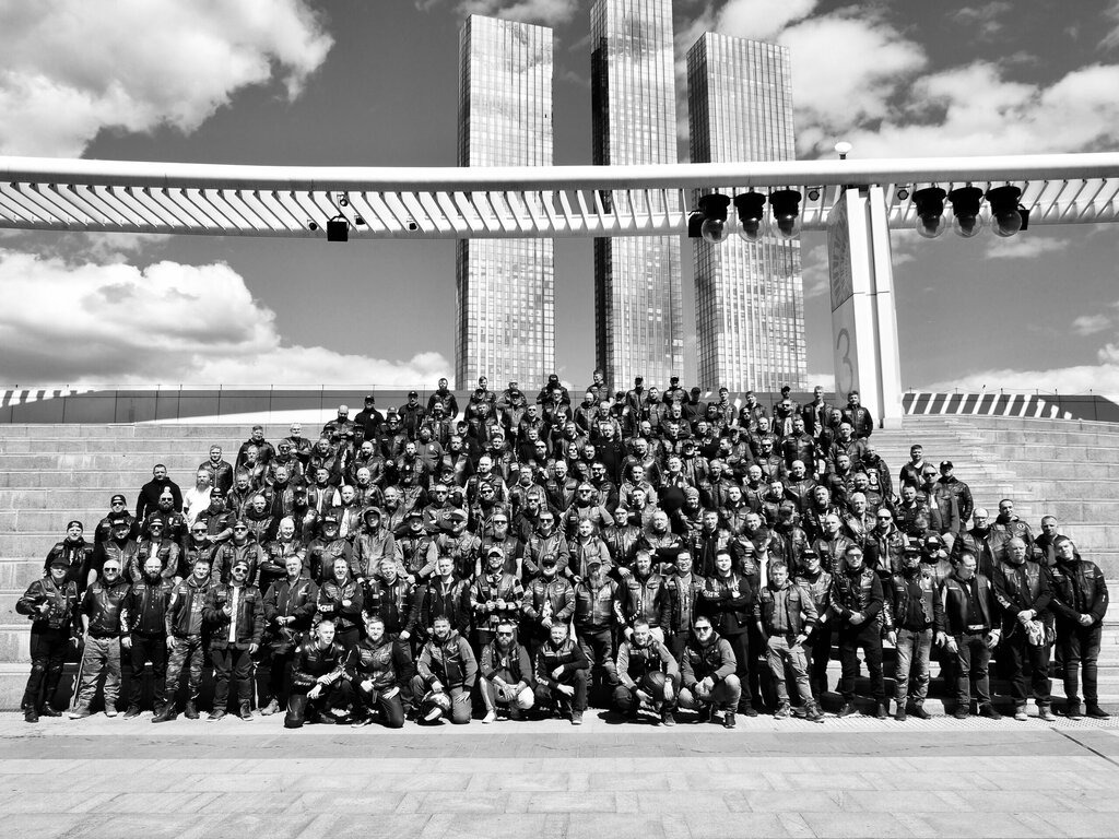 Motosiklet kulübü, motosiklet kulübü The Hooligans Family, Kaluga, foto