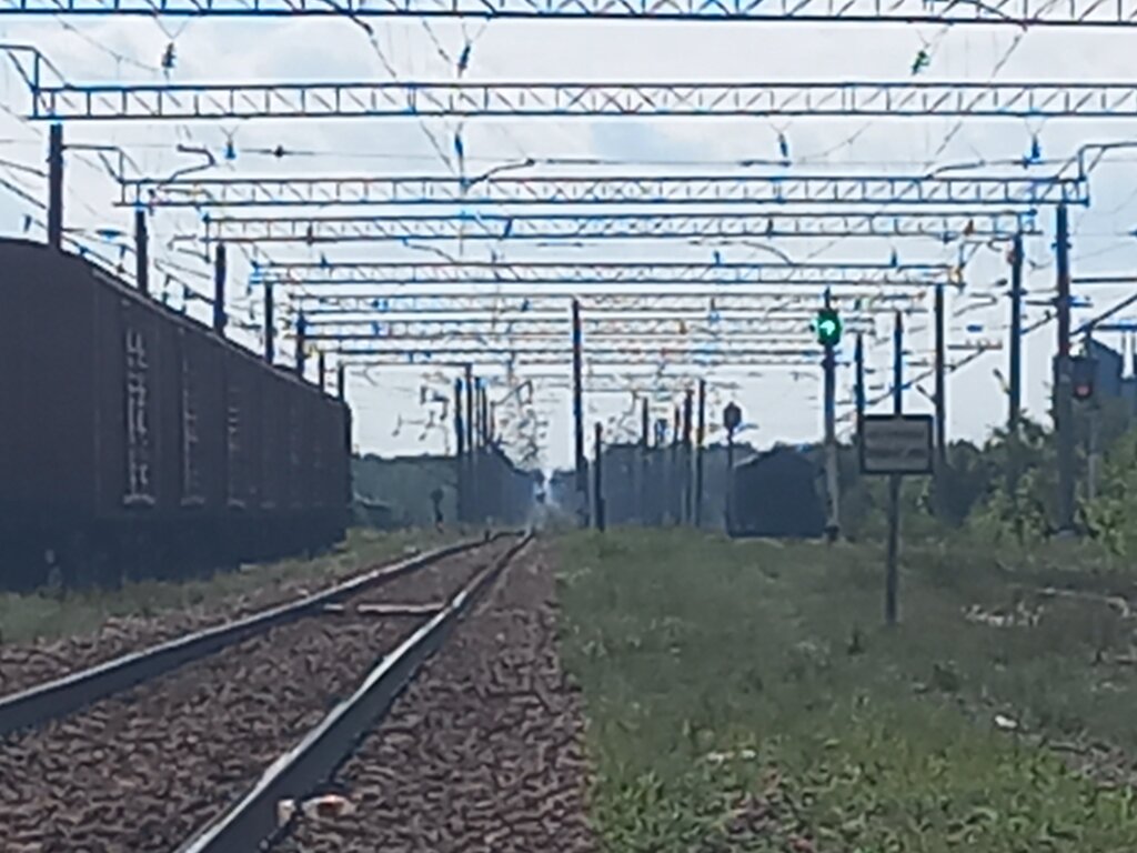 Tren istasyonu Zhasyl Stansa, Akmola eyaleti, foto