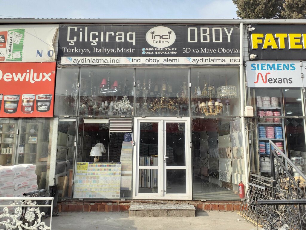 Lamba ve avize mağazaları Chil-chiraq magazasi, Bakü, foto