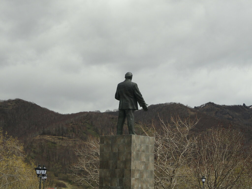 Anıt, heykel В.И. Ленин, Petropavlovsk, foto