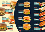 Black Star Burger (Qulja dańǵyl joly No:2), fast food  Almatı'dan