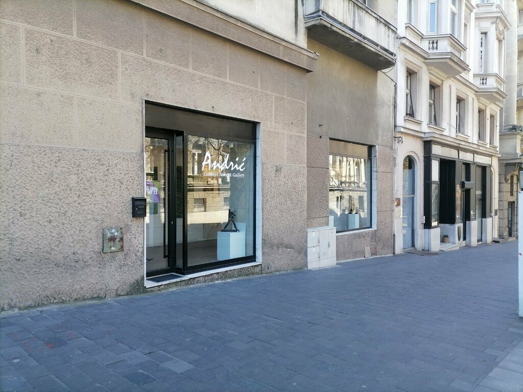 Sanat galerisi Andrić concept store, Belgrad, foto